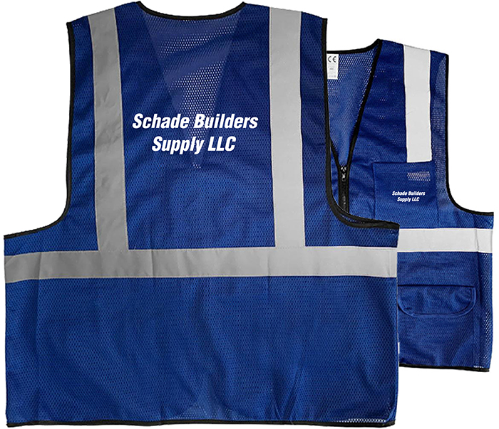 S12529 High Visibility Safety Vest Mesh with 4 Pockets